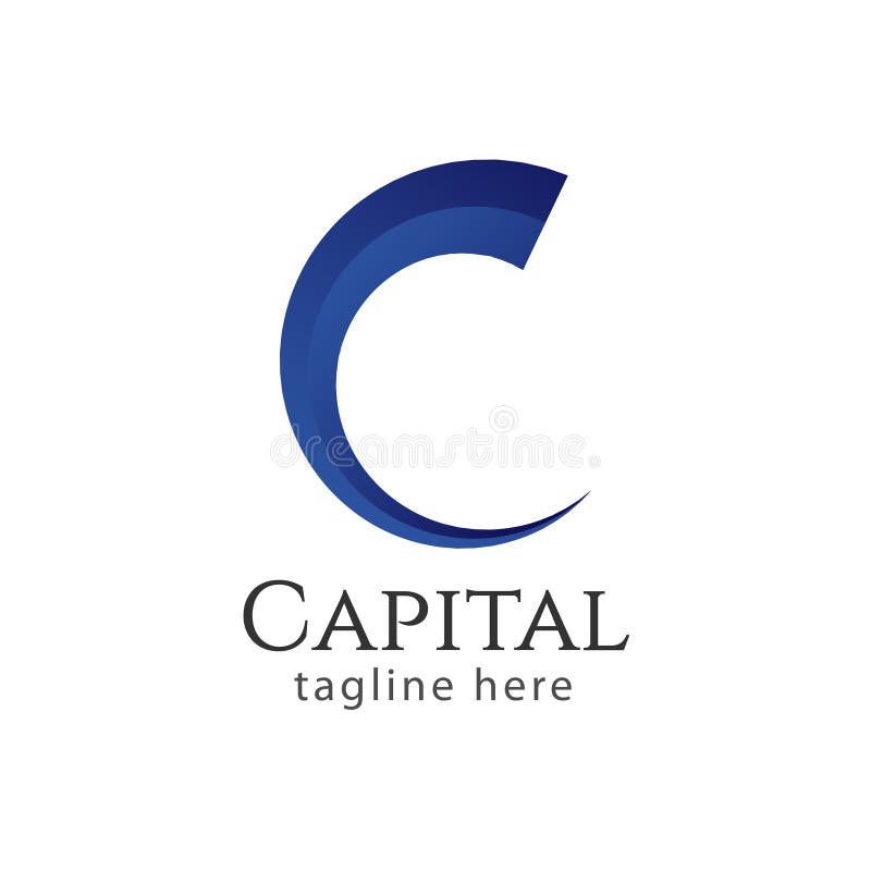 Capital Logo Vector Template Design Illustartion Stock Vector ...
