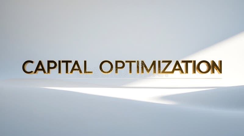 Capital Optimization Emphasized with Bold Typography and Soft Lighting ...