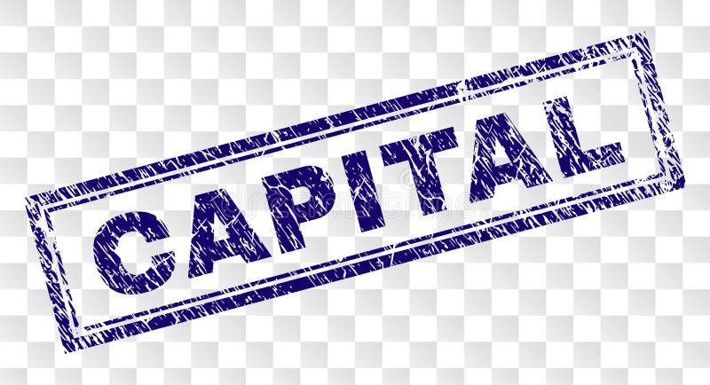 Grunge CAPITAL Rectangle Stamp Stock Vector - Illustration of draft ...