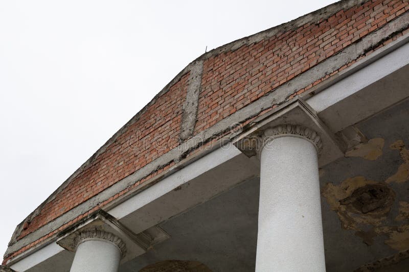 Capital at the Top of the Column. a Beautiful Architectural Element ...