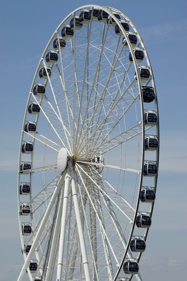 The Capital Wheel at National Harbor Editorial Image - Image of ...