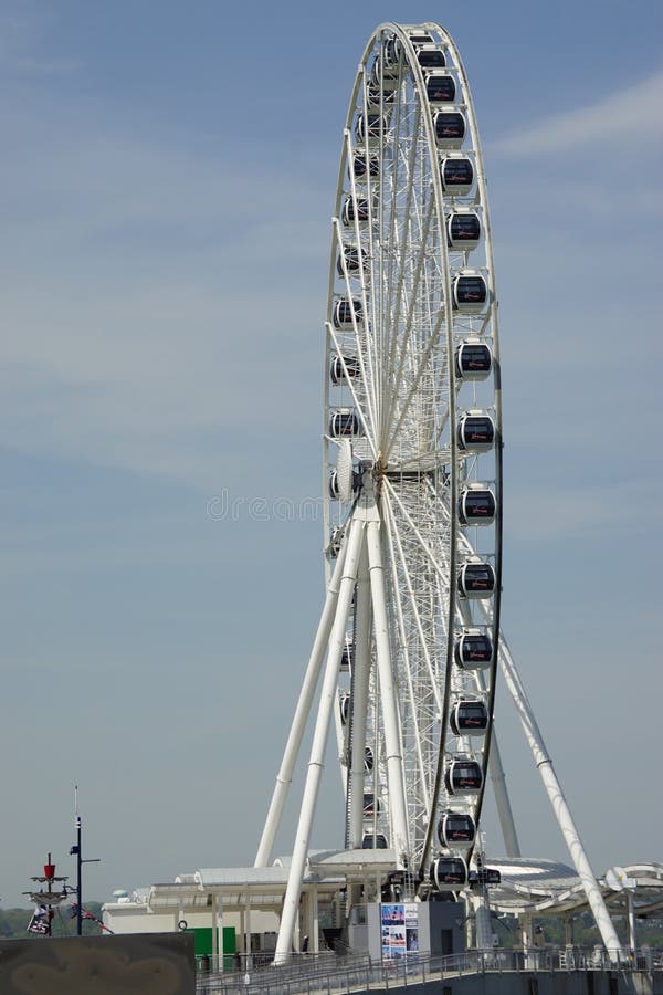 The Capital Wheel at National Harbor Editorial Stock Image - Image of ...
