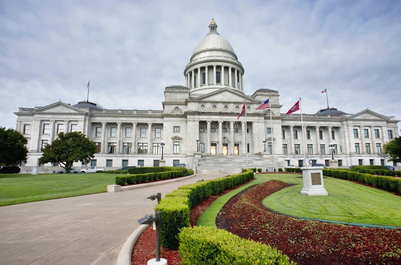 Capitale Dello Stato Dell'Arkansas Immagine Stock - Immagine di storico ...