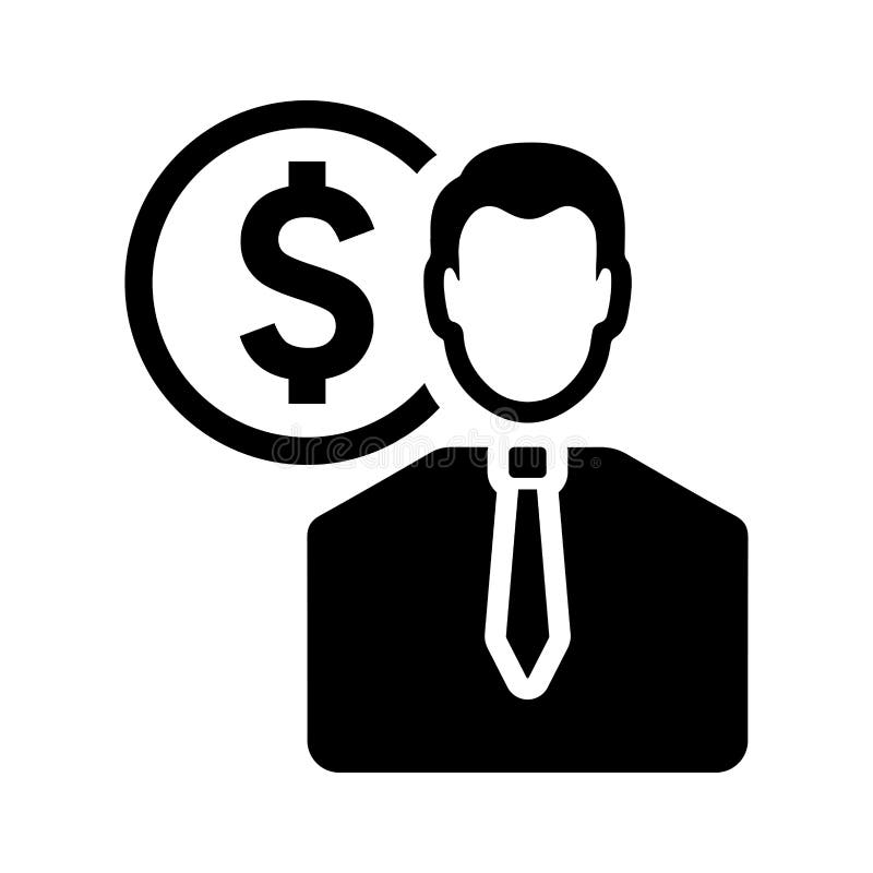 Financial Manager Icon stock vector. Illustration of capitalist - 97829937