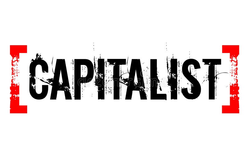 Capitalism sticker stamp stock vector. Illustration of capitalist ...