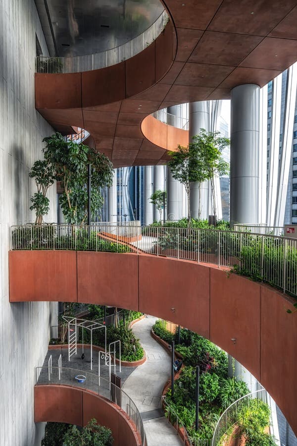 Capitaspring Building Garden Stock Photo - Image of vast, office: 260795784