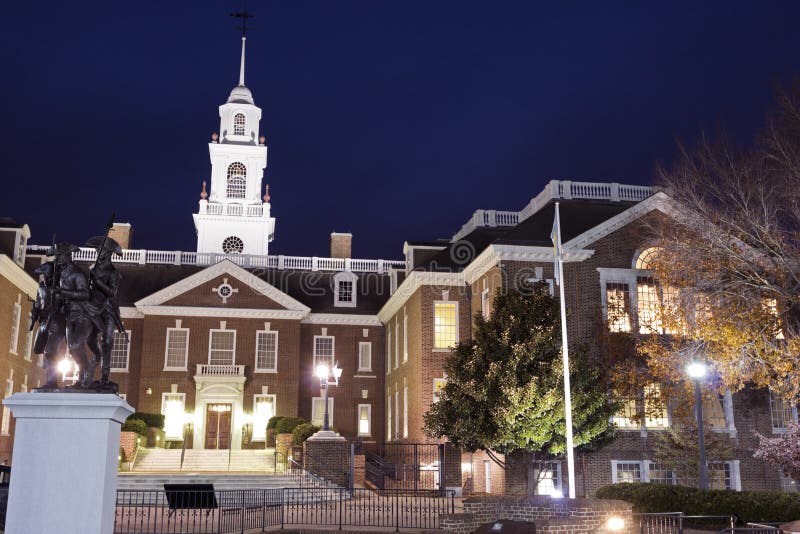 Capitol Building in Dover, Delaware. Stock Photo - Image of government ...