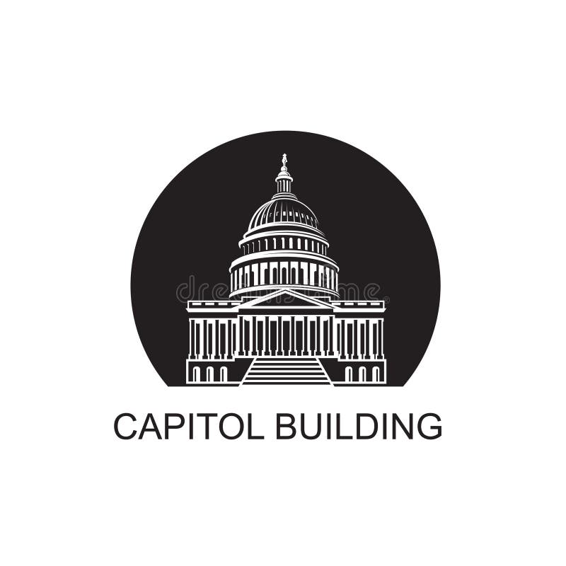 Capitol building icon stock vector. Illustration of symbol - 85506325