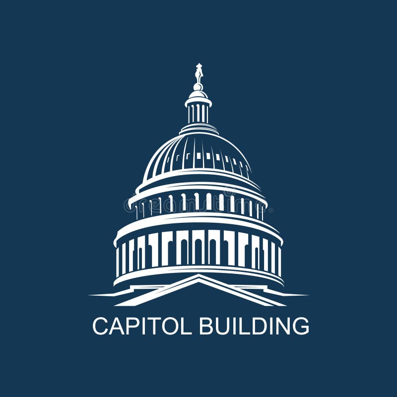 Capitol building icon stock vector. Illustration of icon - 86036179