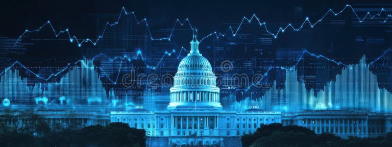 Capitol Building Illuminated with Digital Data Visualizations ...