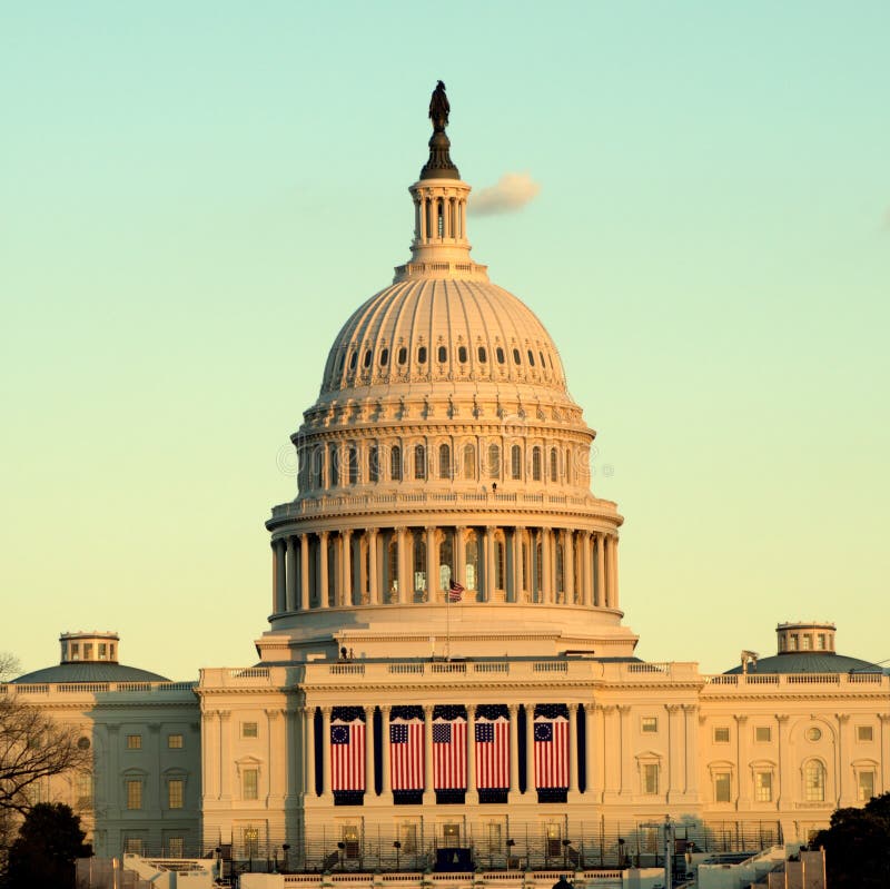 Capitol Building before Inauguration Editorial Image - Image of america ...