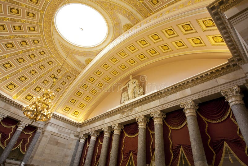 Capitol Building Interior of Dome Stock Photo - Image of power ...