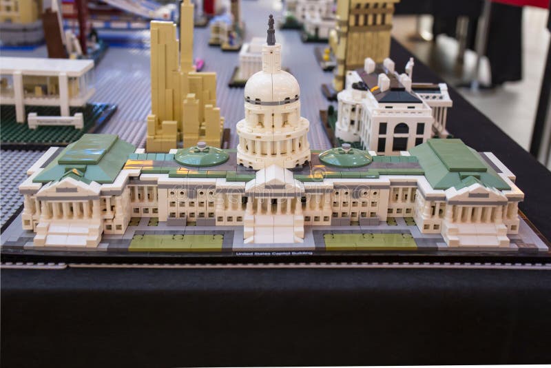 Capitol Building Made from Lego Editorial Stock Image - Image of built ...