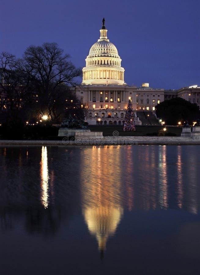 Capitol Building Monument stock image. Image of night - 1714325