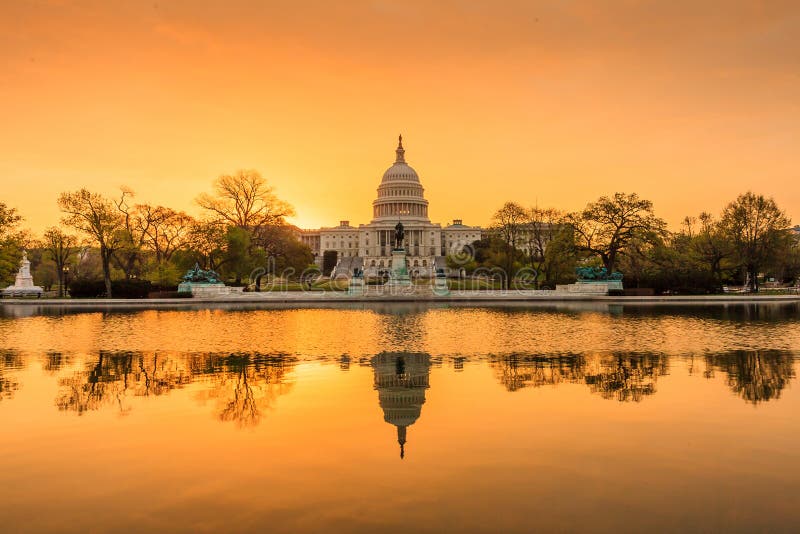 United States Capitol Building in Washington, DC Stock Image - Image of ...