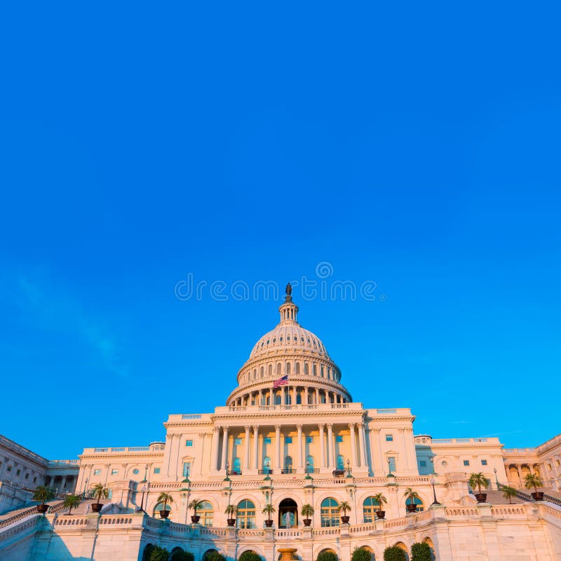 Capitol Building Washington DC US Congress Stock Image - Image of ...