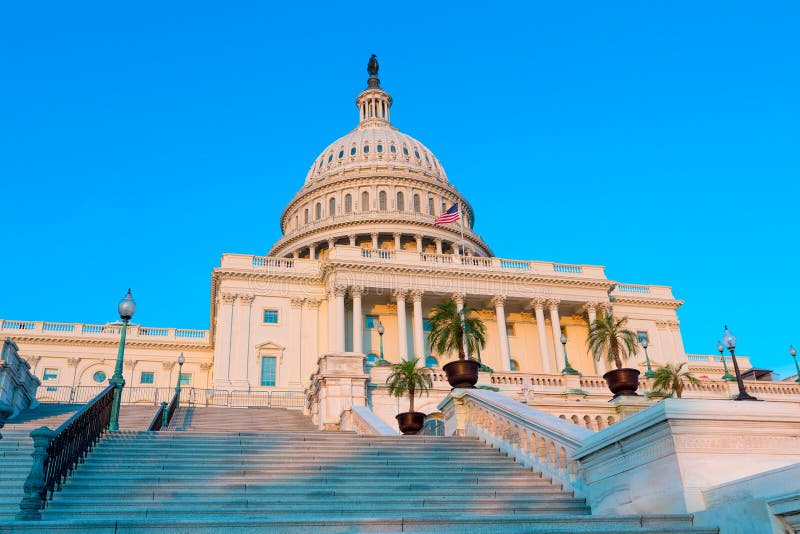 Capitol Building Washington DC US Congress Stock Photo - Image of hill ...