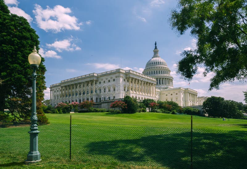 Washington DC, United States Capitol Building. a View from from ...
