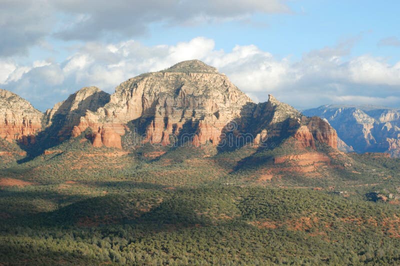 Capitol Butte Rock in Sedona, AZ Stock Image - Image of majestic, butte ...