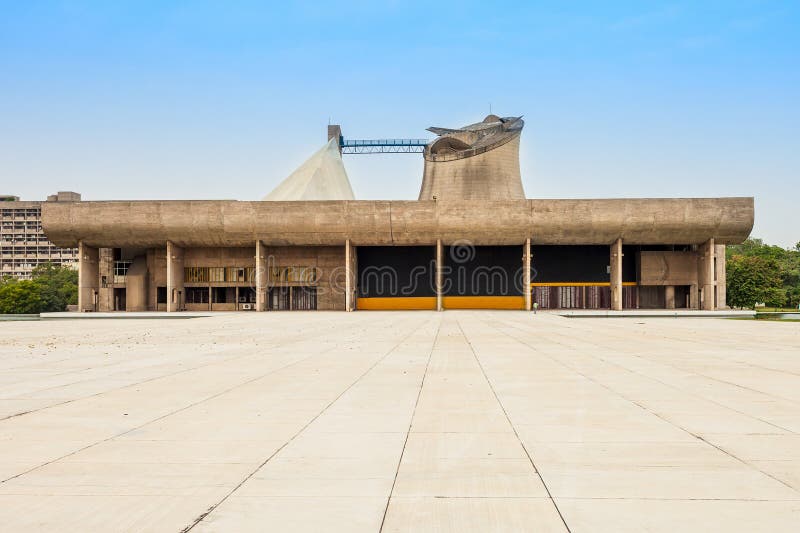 Capitol Complex, Chandigarh Stock Photo - Image of corbusier, facade ...