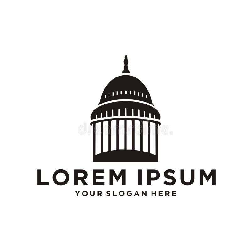 Capitol dome logo stock vector. Illustration of political - 121710121