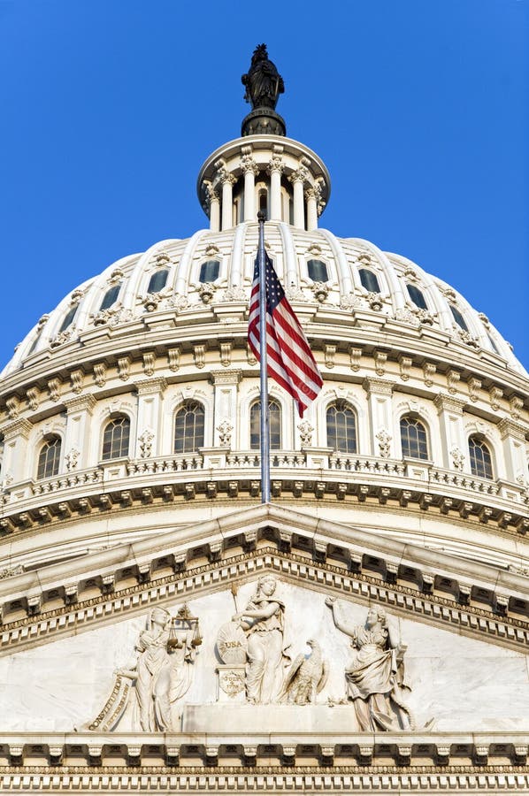 Capitol Flag stock image. Image of windows, senate, monument - 10789805