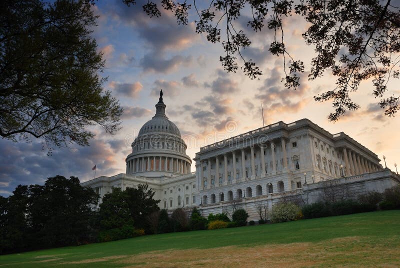 US Capitol Hill Building Panorama, Washington DC Stock Photo - Image of ...