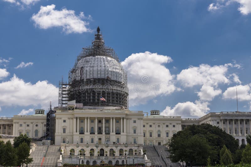 Capitol Hill, Under Renovation Editorial Stock Image - Image of ...