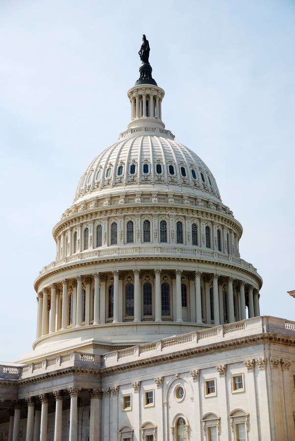 Capitol Hill Building Aerial View, Washington DC Stock Image - Image of ...