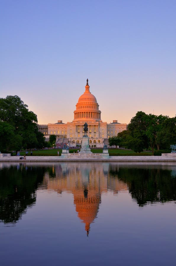 The Capitol Hill stock image. Image of washington, evening - 43884483