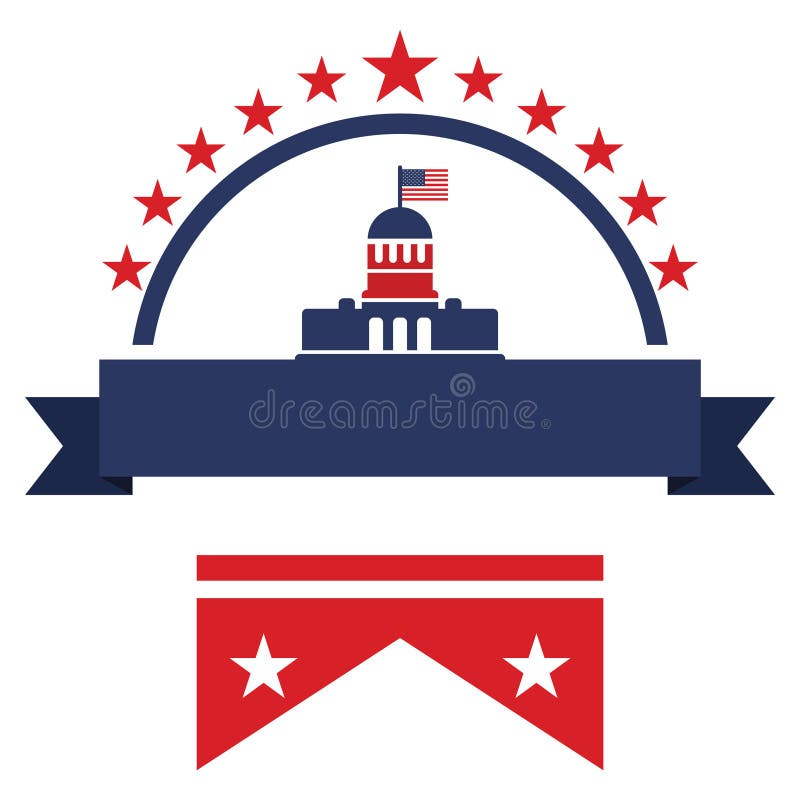 Capitol Label. Vector Illustration Decorative Design Stock Vector ...