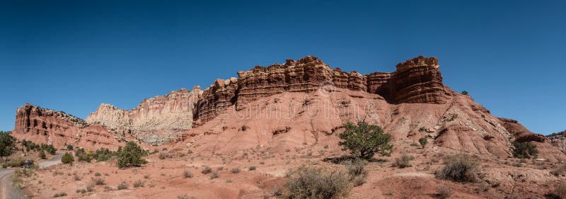 Capitol Reef National Monument Panorama, Utah Stock Photo - Image of ...
