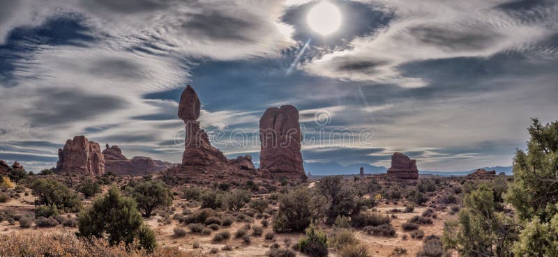 Capitol Reef National Monument Panorama, Utah Stock Image - Image of ...