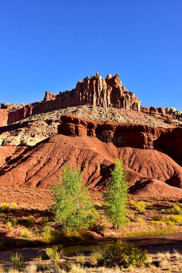 Capitol Reef National Park on a Clear Day Stock Image - Image of nature ...