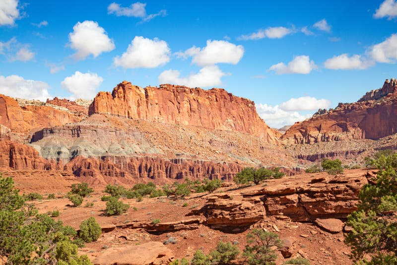 Capitol Reef stock image. Image of moab, climb, canyon - 267848177