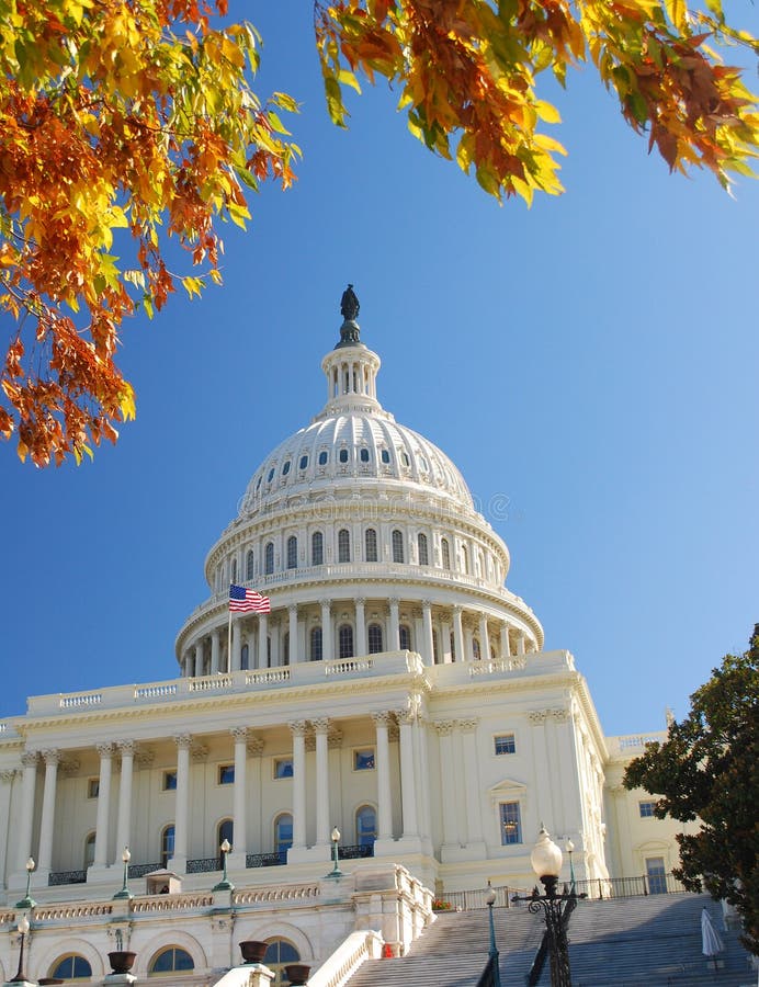 The Capitol Washington D.C. in the Fall Stock Image - Image of ...