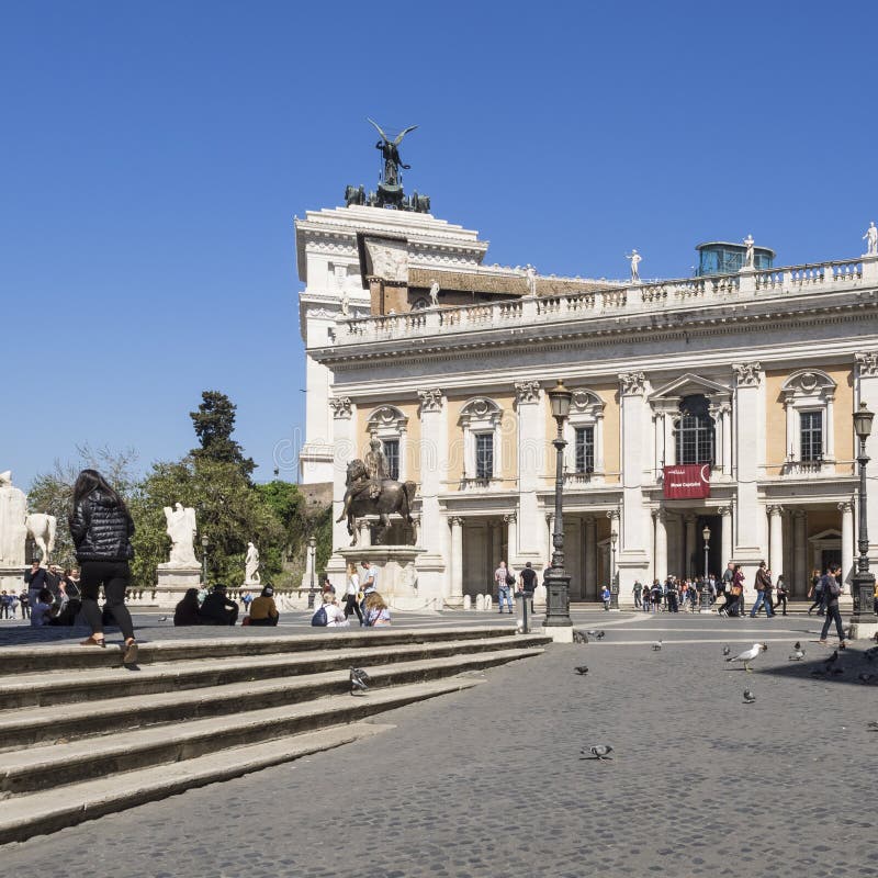 Capitoline Hill editorial stock image. Image of building - 90412714