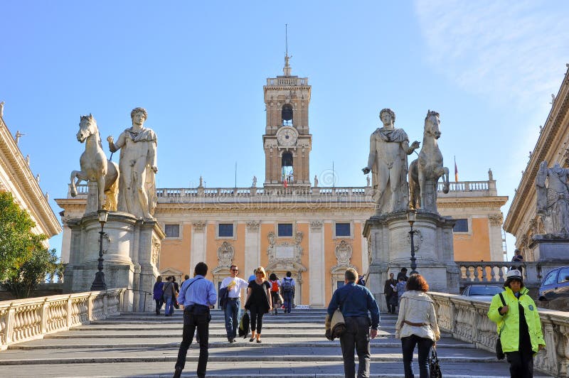 Capitol, Rome editorial photo. Image of statues, capitol - 17518266