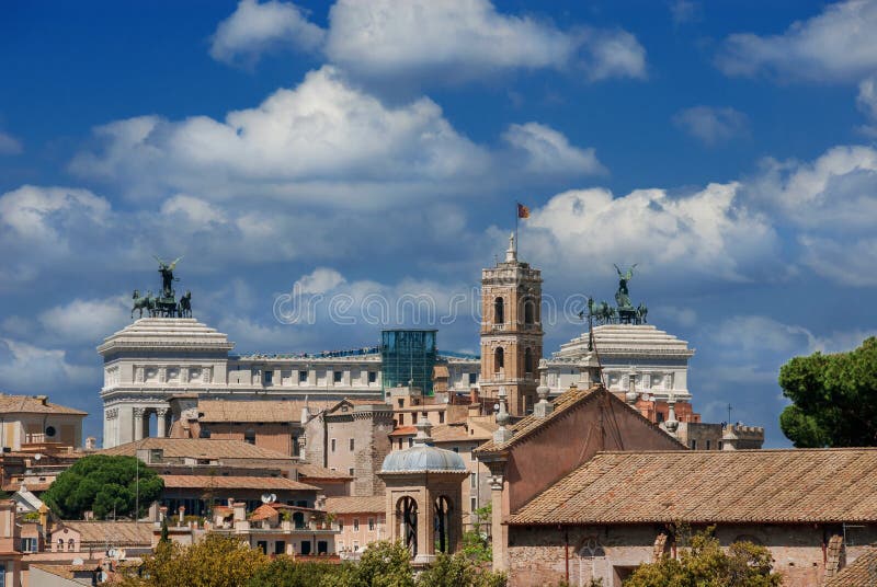 Capitoline Hill skyline stock photo. Image of marble - 100860814