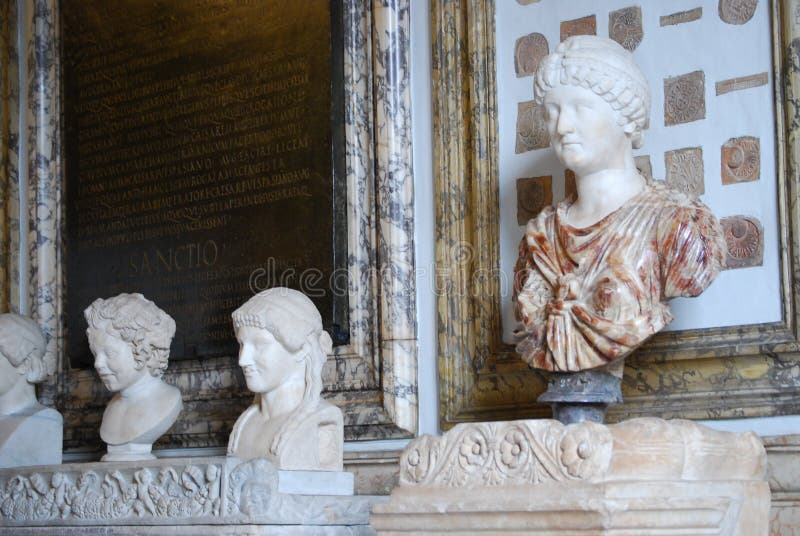 Capitoline Museums in Rome editorial stock photo. Image of decoration ...