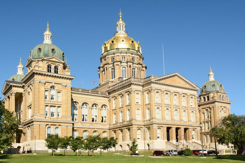 Edificio Del Capitolio Del Estado De Iowa Foto editorial - Imagen de ...