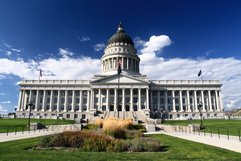 Capitolio Del Estado De Utah Imagen de archivo - Imagen de indicador ...