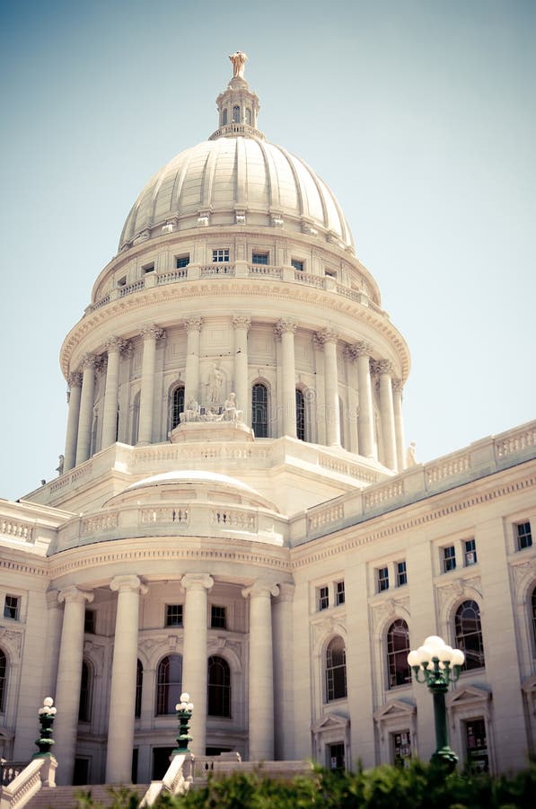 Capitolio Del Estado De Wisconsin Foto de archivo - Imagen de madison ...