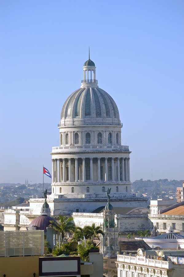 Capitolio View at Havana, Cuba Stock Image - Image of outdoors ...