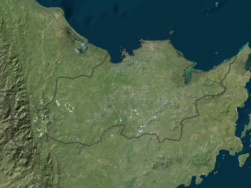 Capiz, Philippines. Low-res Satellite. No Legend Stock Illustration ...