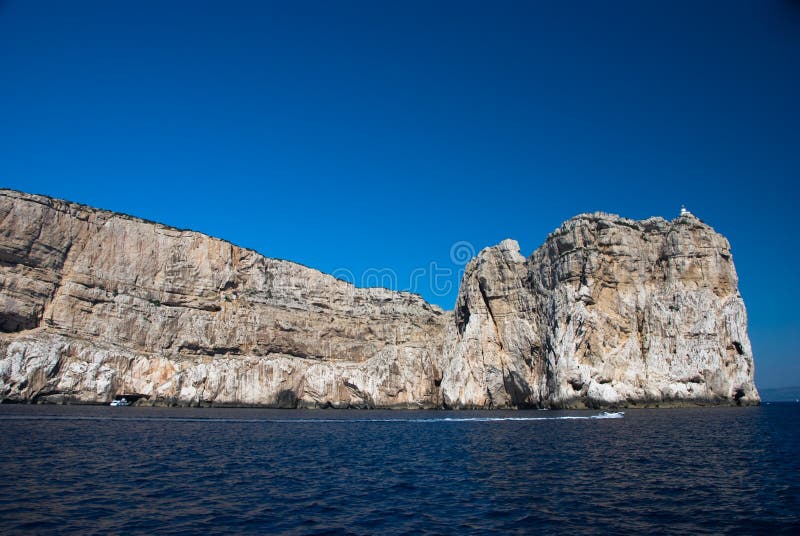 Capo Caccia lighthouse stock photo. Image of mediterrean - 8401494