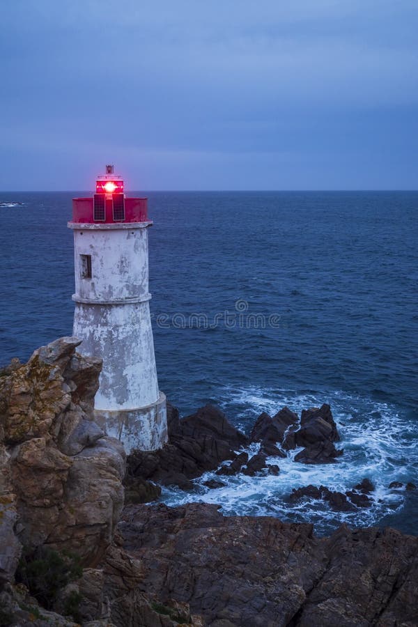 Capo Ferro Lighthouse in Sardinia Stock Photo - Image of nature, capo ...