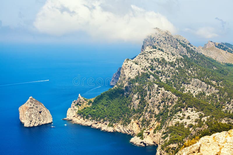 Capo Formentor, Mallorca fotografia stock. Immagine di oceano - 33600258