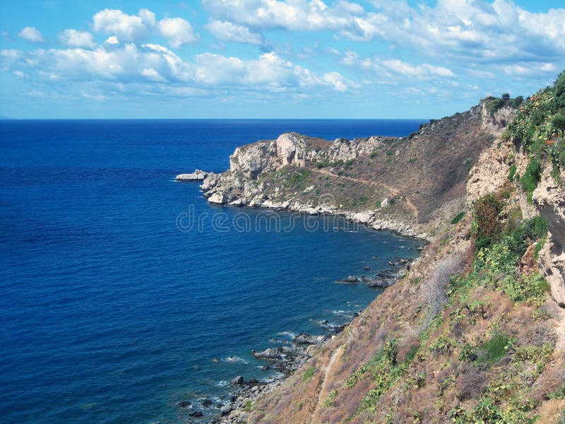 Capo Milazzo stock image. Image of blue, nature, season - 3199977