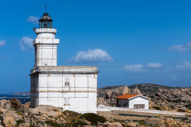 CAPO TESTA, SARDINIA/ITALY - MAY 21 : the Lighthouse at Capo Testa ...